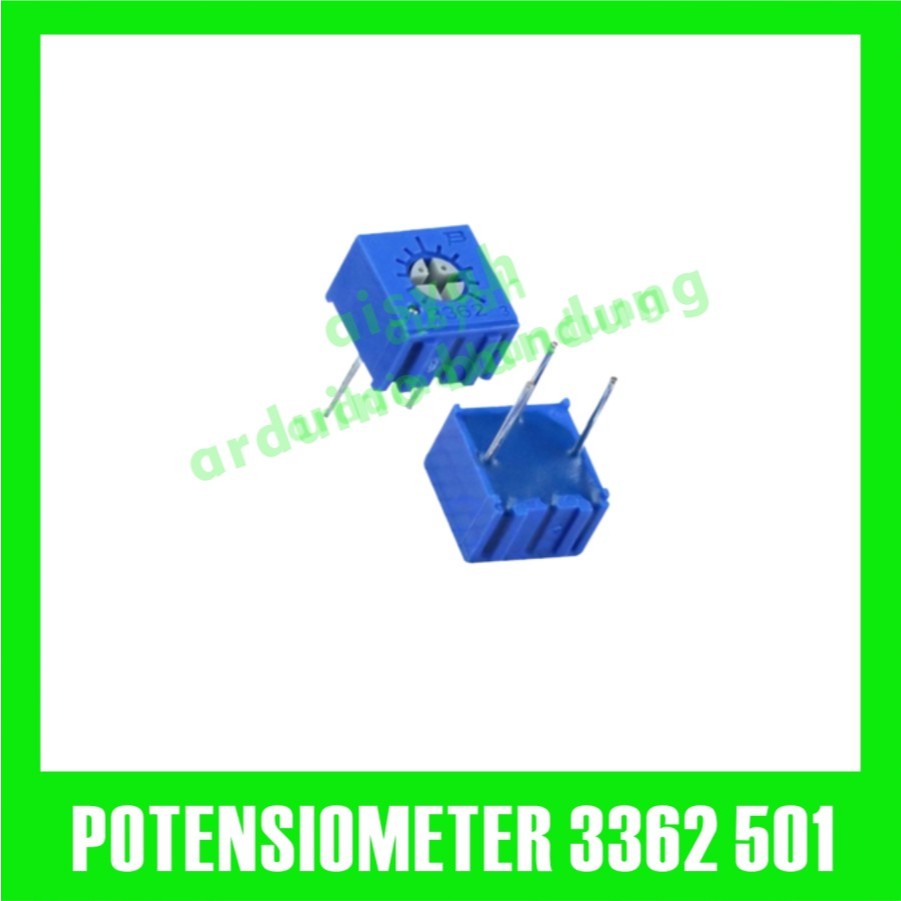 Jual VR 3362P 501 500 OHM POTENTIOMETER POTENSIOMETER 3362 TRIMPOT ...