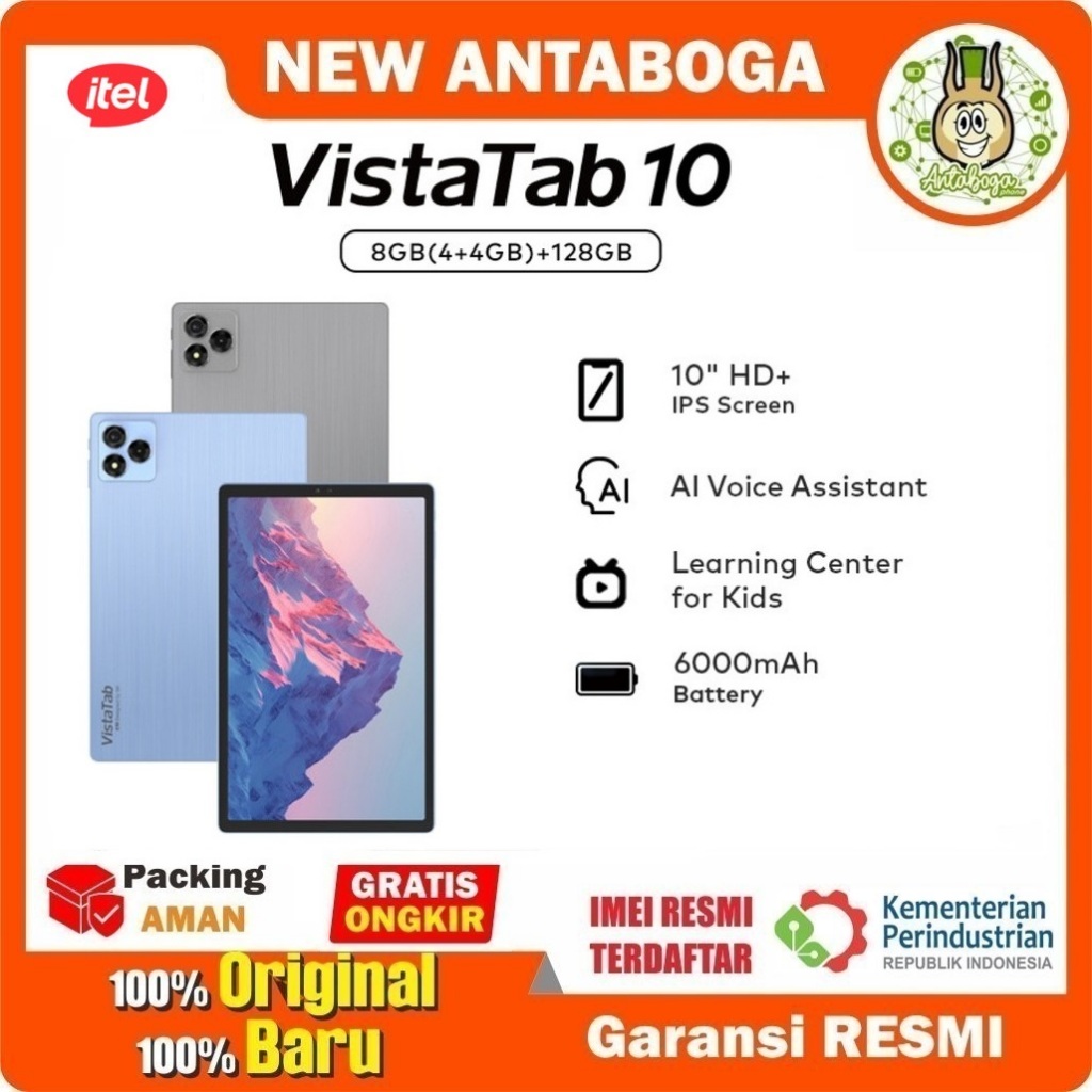 Jual ITEL VistaTab 10 4/128 GB Vista Tab 10Garansi Resmi | Shopee Indonesia