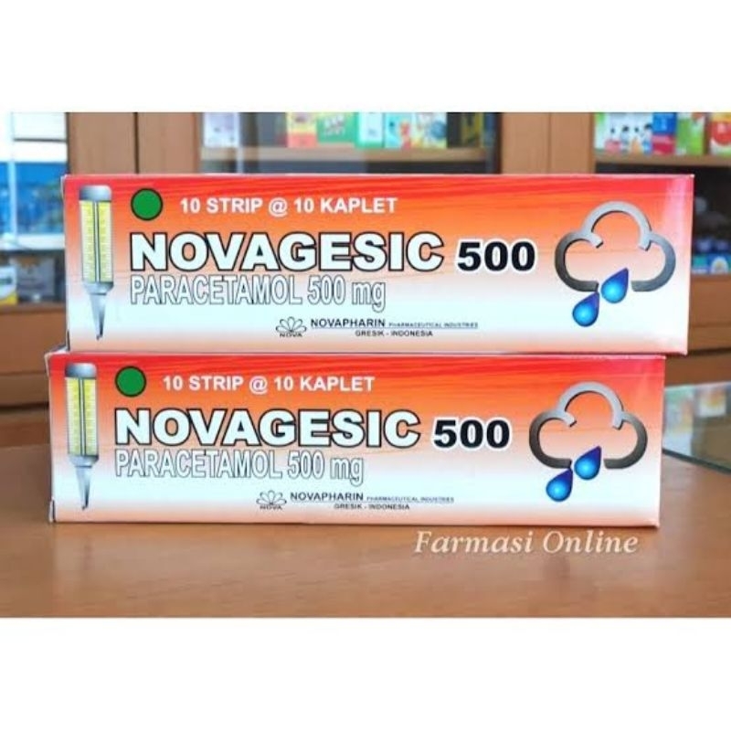 Jual NOVAGESIC TERMURAH !! TABLET PARACETAMOL 1 box isi 100 ed 2026 ...