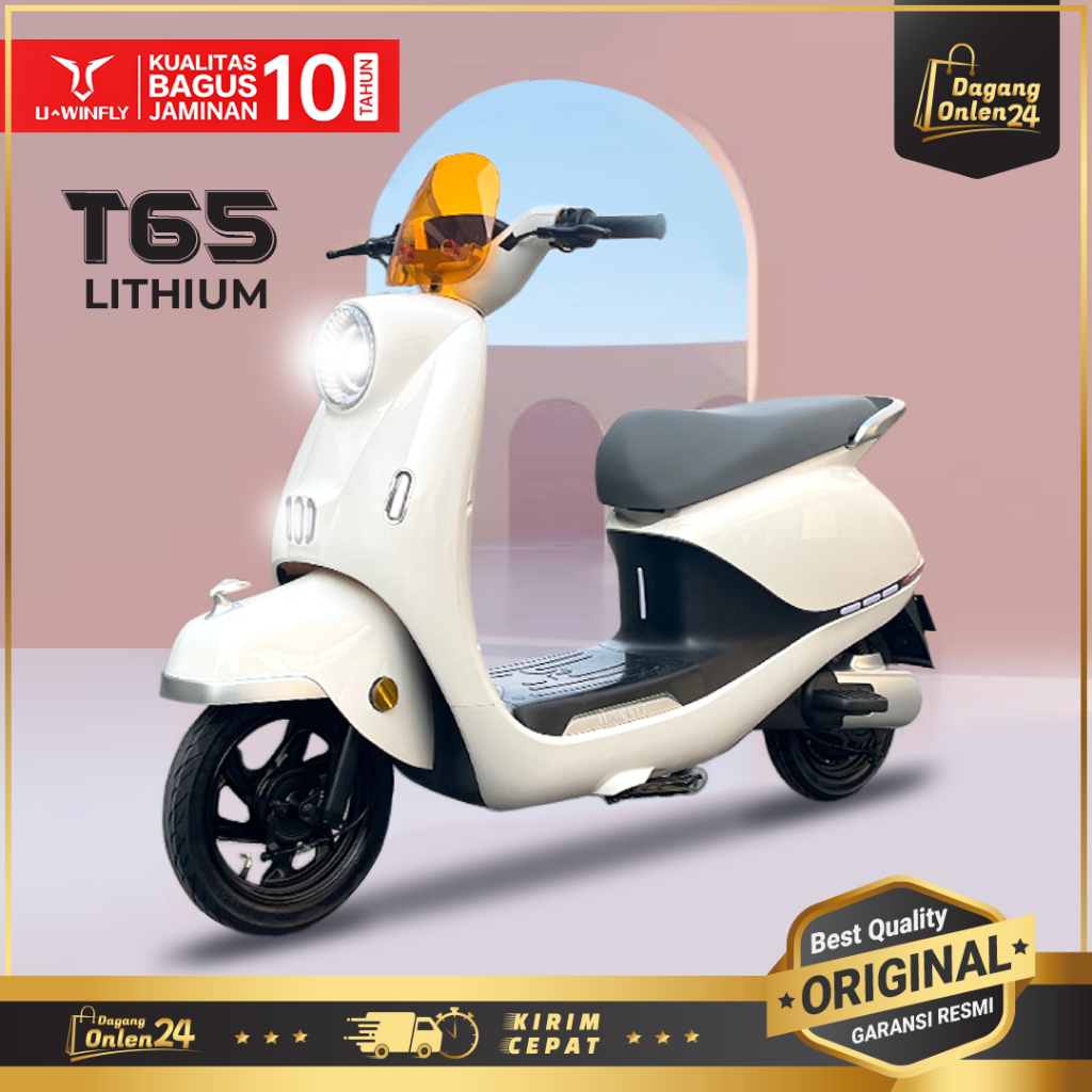 Jual Sepeda Listrik Uwinfly T65 Baterai Lithium Jok Panjang 600Watt ...