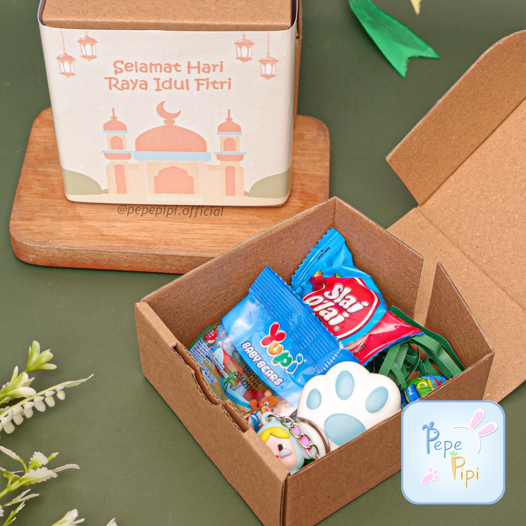Jual Paket Snack Box Lebaran Hadiah Parcel Cemilan Hampers Idul Fitri ...