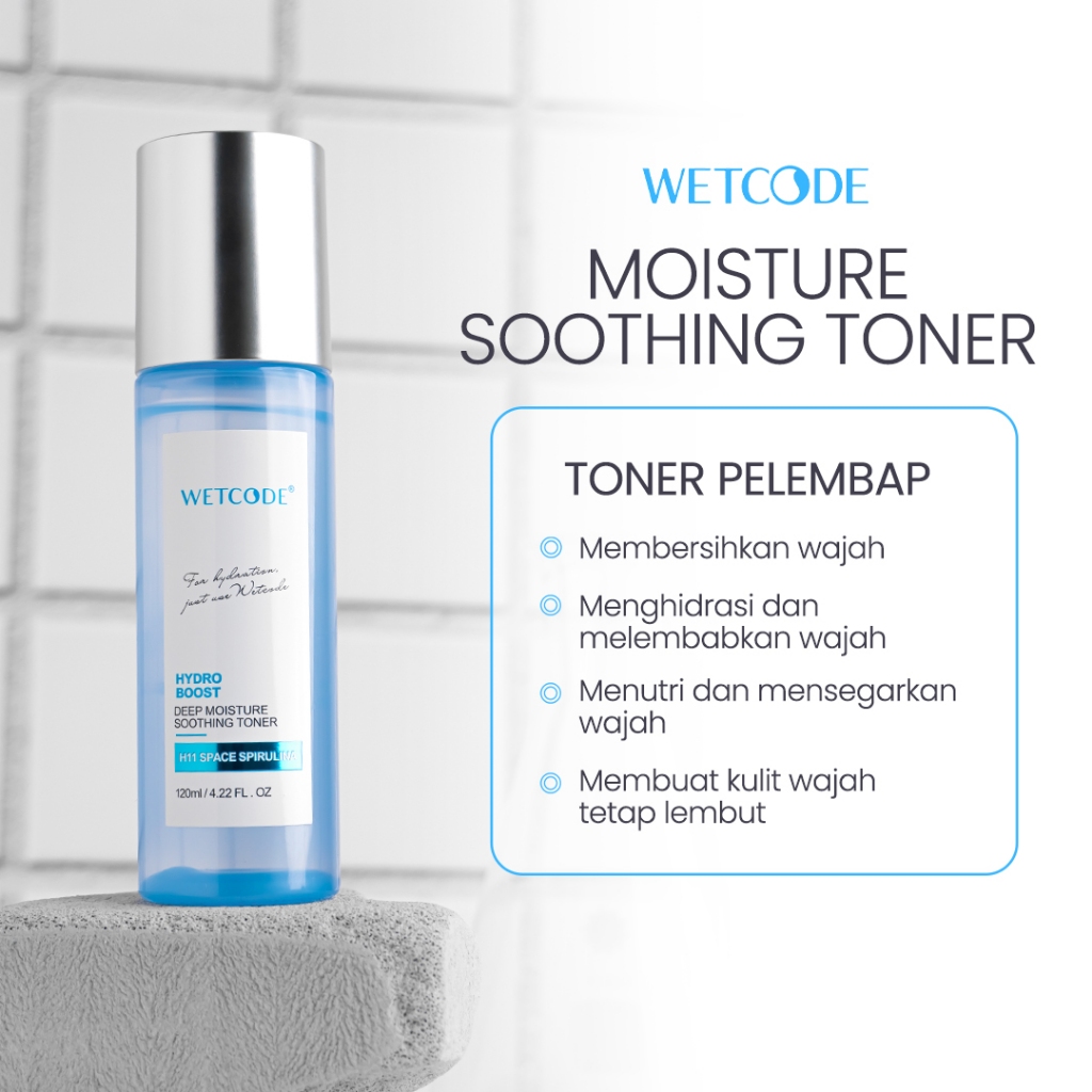 Jual Toner wajah Melembabkan & Calming / Soothing Toner Hydro Boost 120ml WETCODE | Shopee Indonesia