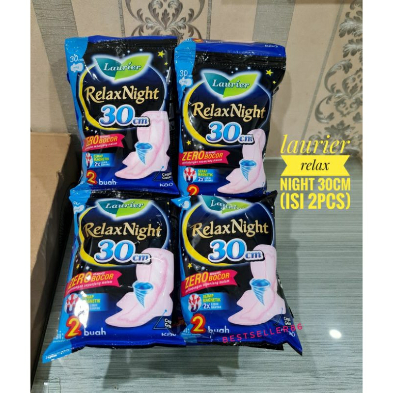 Jual LAURIER RELAX NIGHT 30CM (ISI 2 PCS) / RENTENGAN 10 PACK | Shopee ...