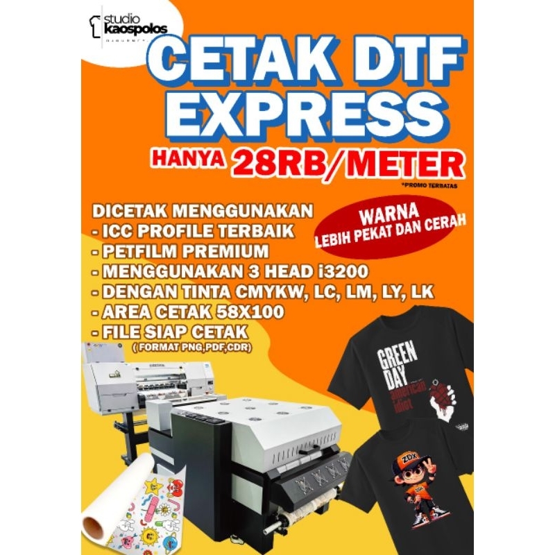 Jual SABLON SETRIKA DTF / PRINT DTF METERAN TERMURAH | Shopee Indonesia