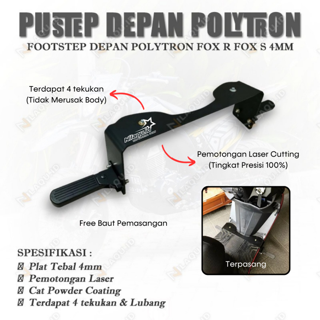 Jual Footstep Depan Polytron Fox R Fox S Cutting Tebal 4mm | Shopee ...