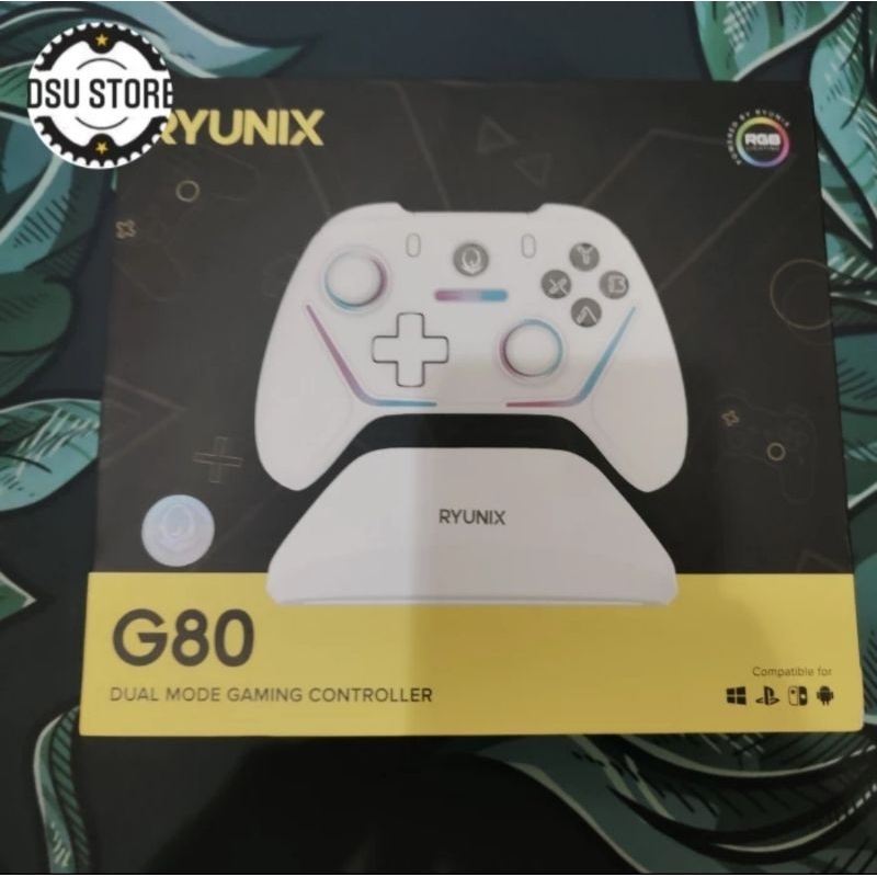 Jual Gamepad Sades Ryunix G80 + Docking charger - White | Shopee Indonesia