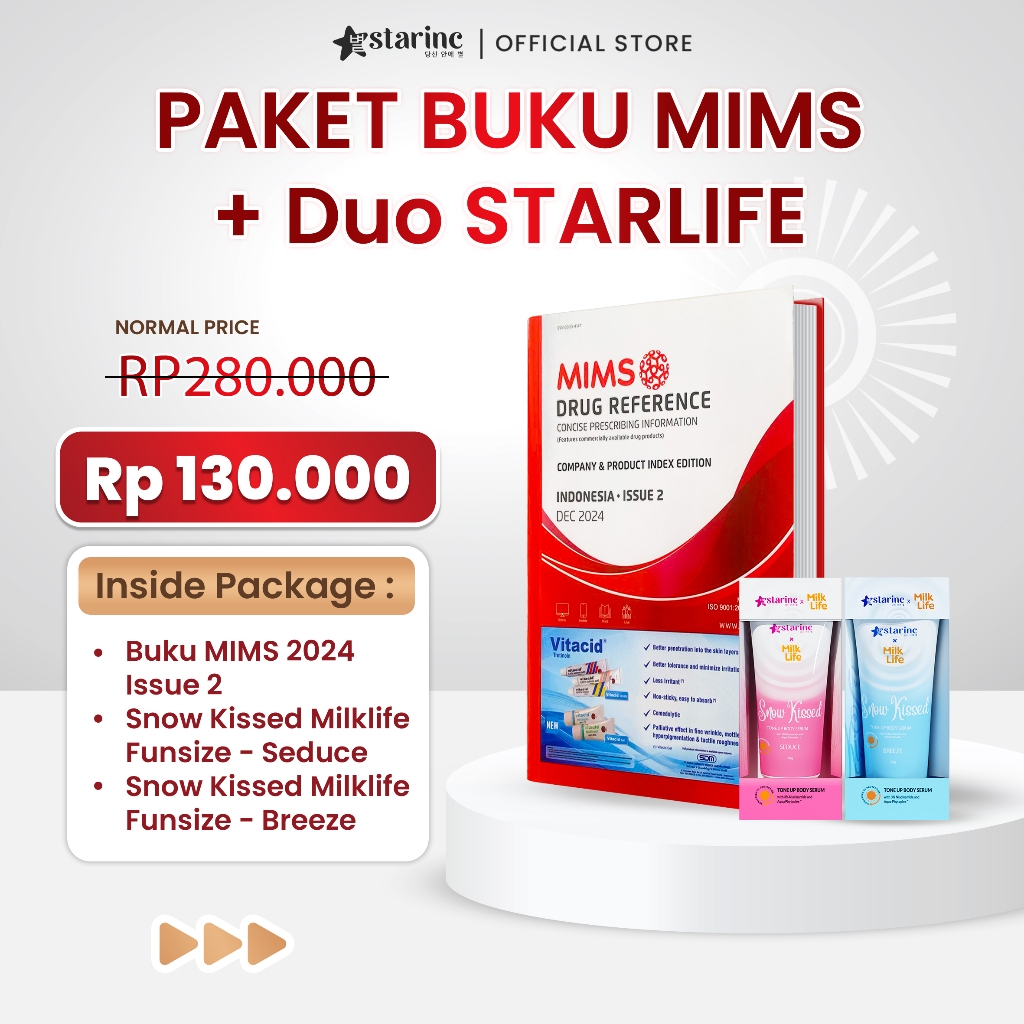 Jual STARINC Paket Buku MIMS Referensi Obat+[Starinc X Milk Life SKB ...