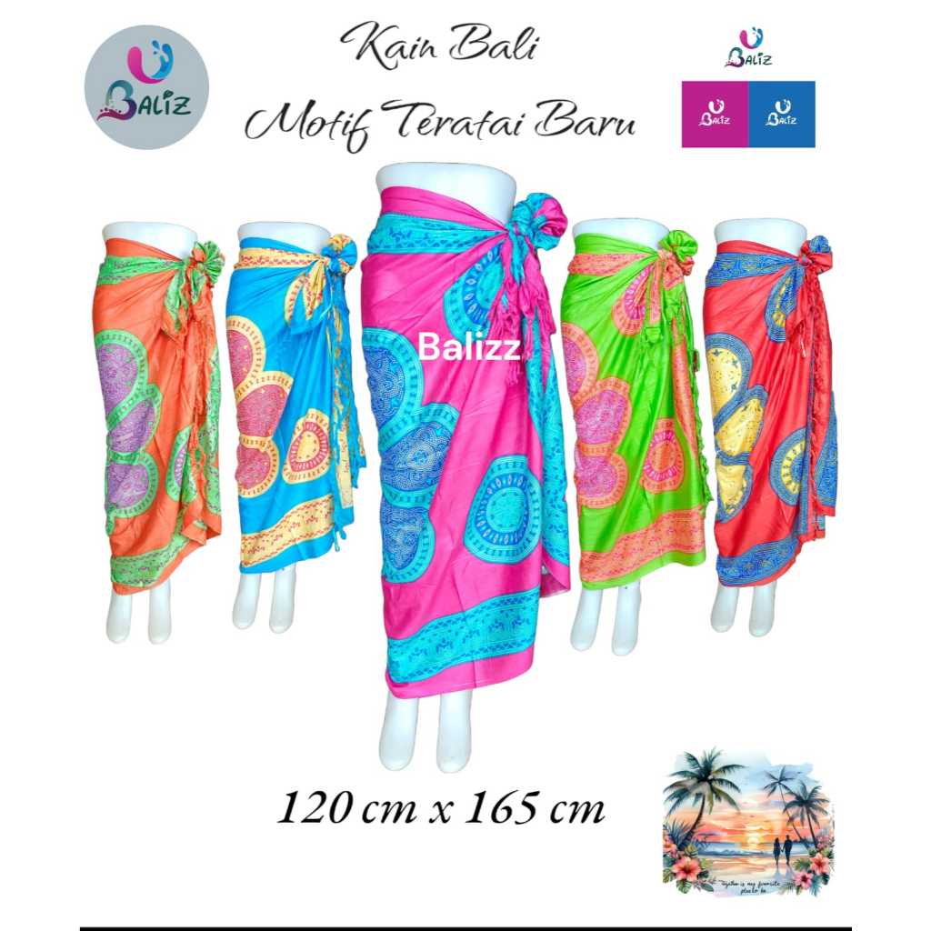 Jual Kain Bali Pantai - Kain Bali Motif Teratai Baru Rumbai Standar ...