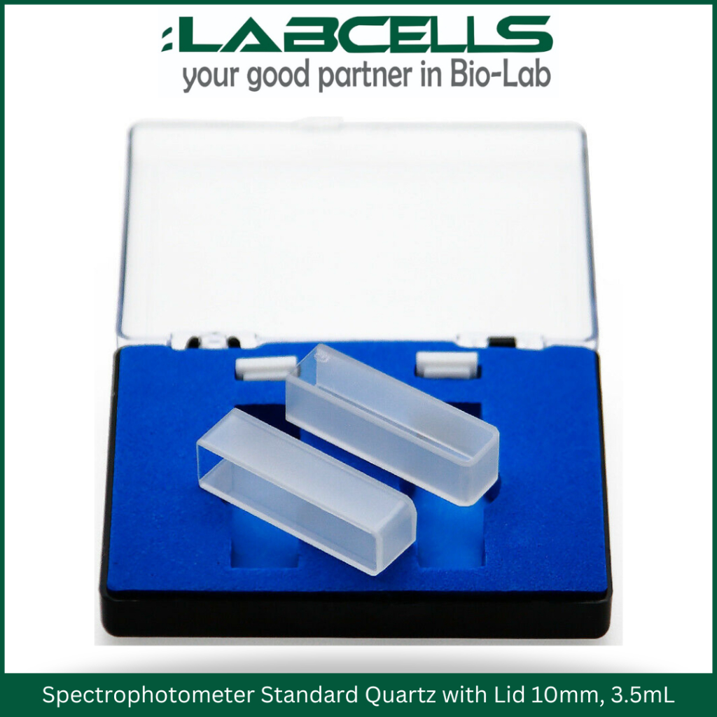 Jual Standard spectrophotometer quartz cuvettes with lid and leve ...