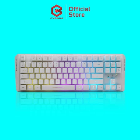 Jual Cyborg Keyboard Gaming KG2 (Viper) TKL (PUTIH ) | Shopee Indonesia