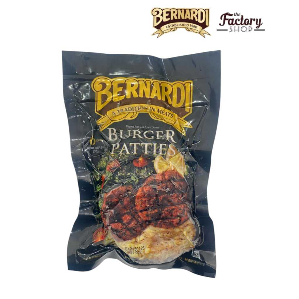 Jual BERNARDI BURGER PATTIES 6BJ (KOMBINASI DAGING SAPI DAN AYAM OLAHAN ...