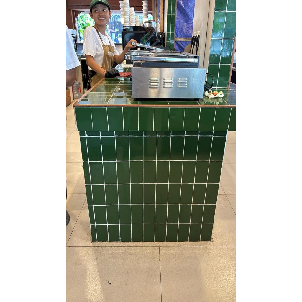 Jual Keramik Dinding Dapur Kitchen Set Merk Venus Type Takko Dark Green ...