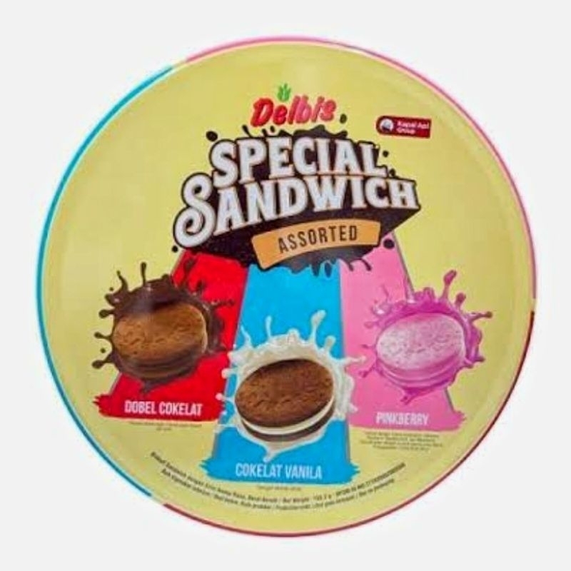 Jual Kue kering DELBIS spesial sandwich kaleng 155,2gr murah | Shopee ...