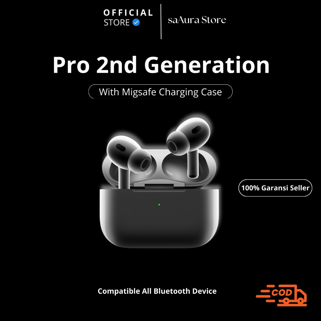 Jual TWS BLUETOOTH GEN PRO 2ND GENERATION 2023 WIRELESS CHARGING C TO C ...