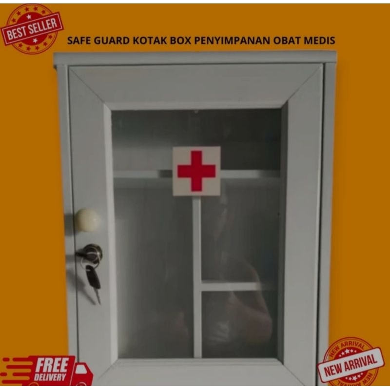 Jual Rak obat P3k kotak obat box safeguard | Shopee Indonesia
