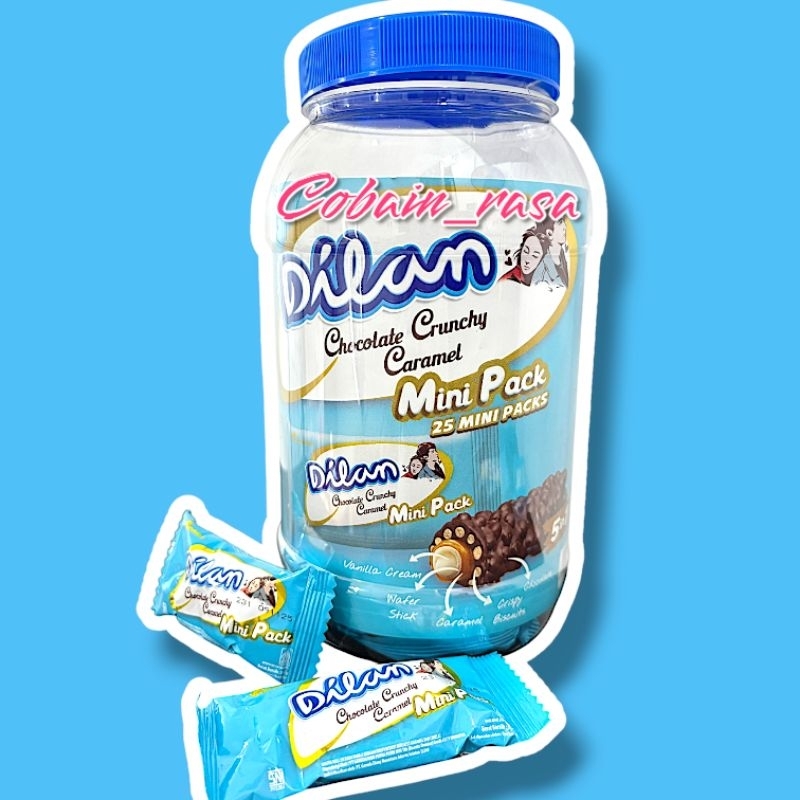 Jual DILAN (isi 2) Chocolate Crunchy Caramel mini pack 5in1 9g | Shopee ...