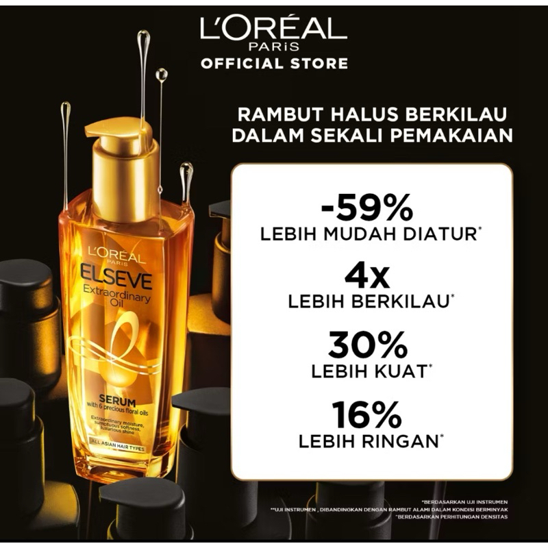 Jual L'Oreal Paris Elseve Extraordinary Oil Hair Serum 100 ml | Shopee Indonesia