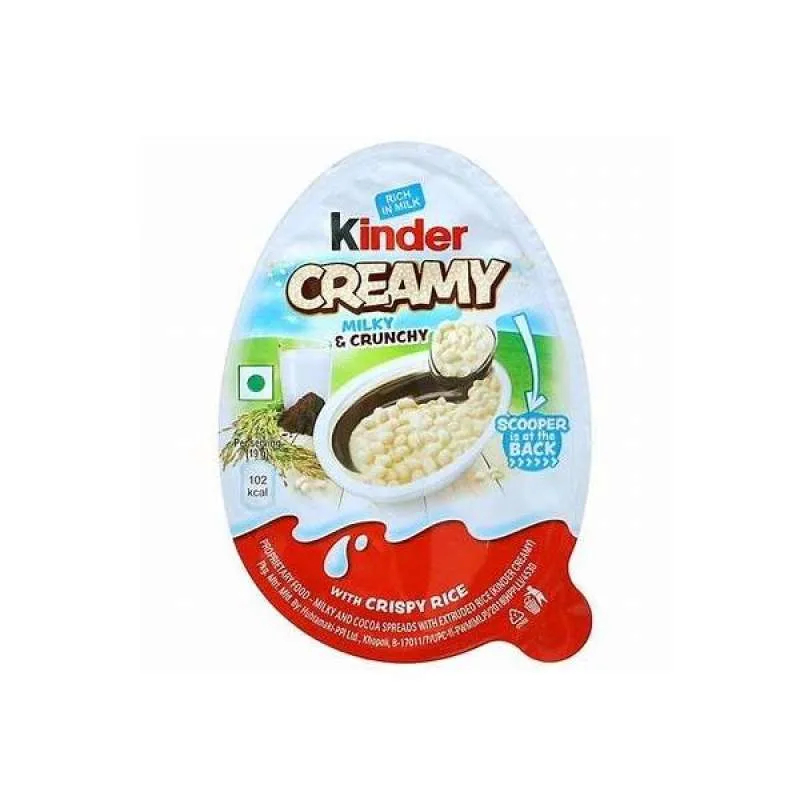 Jual kinder creamy milk 19gr rich crunchy | Shopee Indonesia