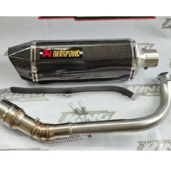 Jual Exzos exhaust muffler full system gpx drone 150 adv 160 akrapovic carbon | Shopee Indonesia