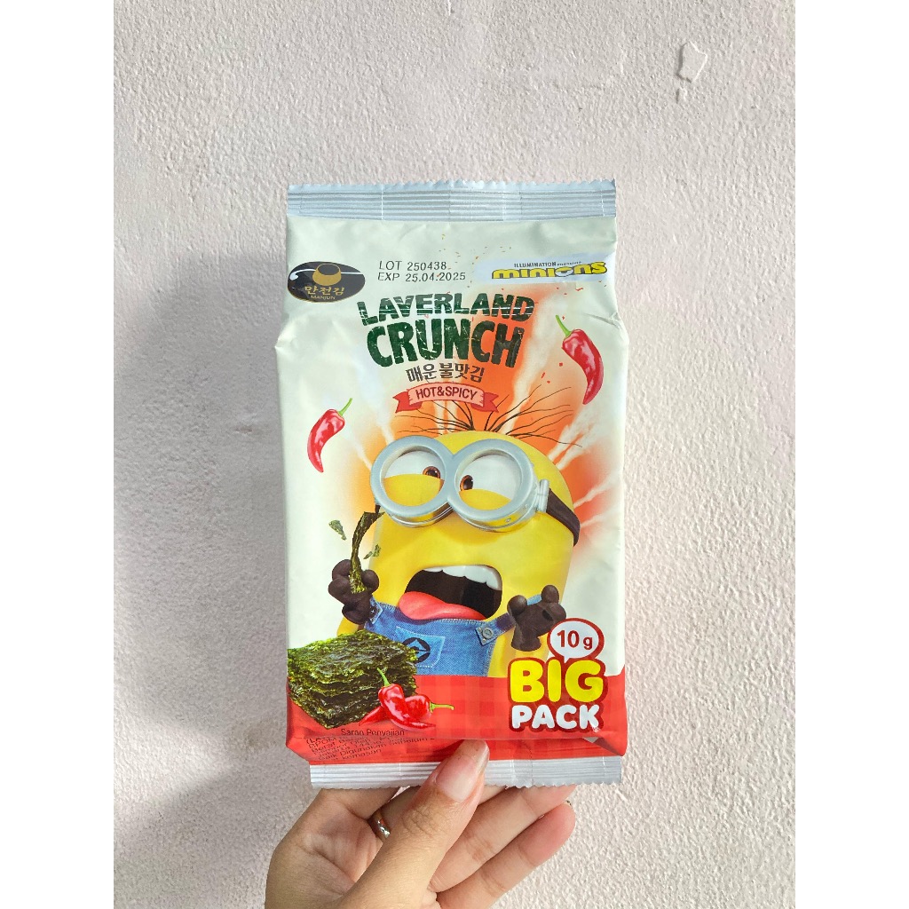 Jual [BIG PACK] LAVERLAND CRUNCH MINIONS HOT & SPICY | Shopee Indonesia