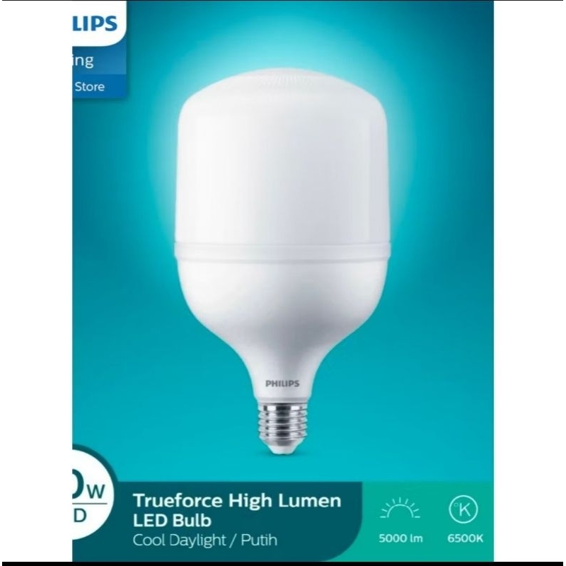 Jual LAMPU PHILIPS LED TRUE FORCE 50 WATT COLDAYLIGHT E27/ BOHLAM LAMPU PHILIPS ORIGINAL ...