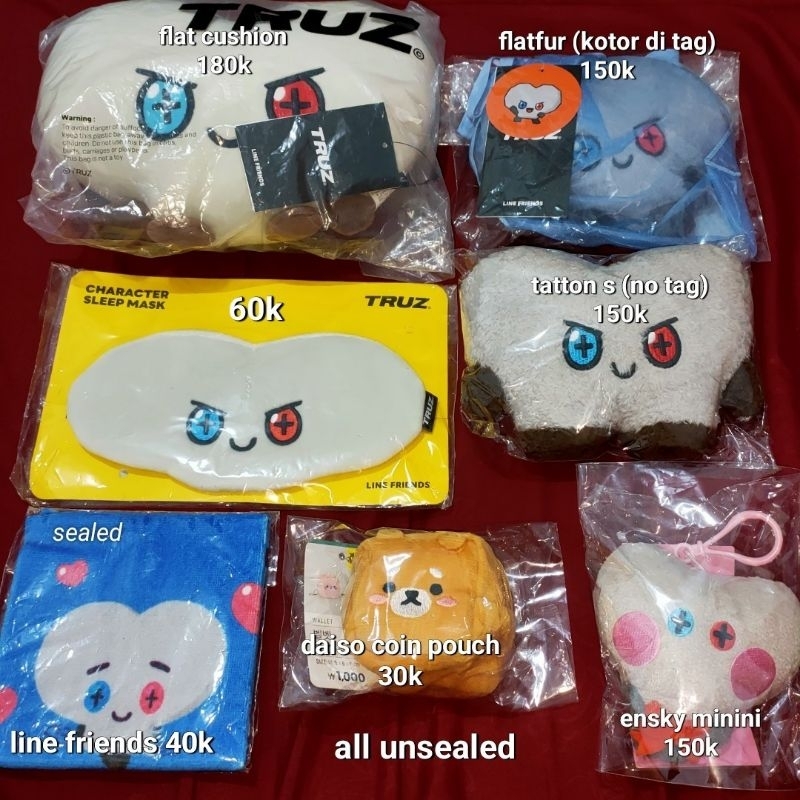 Jual SALE TRUZ treasure bonbon junkyu sega flat fur plush s japan ensky ...