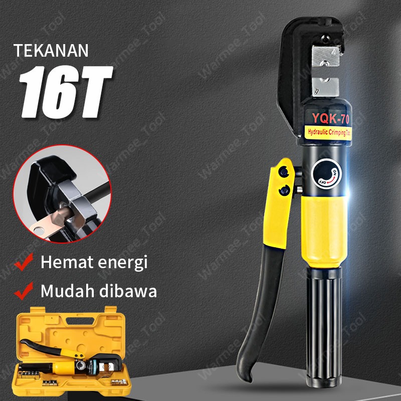 Jual WARMEE tang crimping skun YQK-70 tang skun kabel 4-70mm² tang skun ...