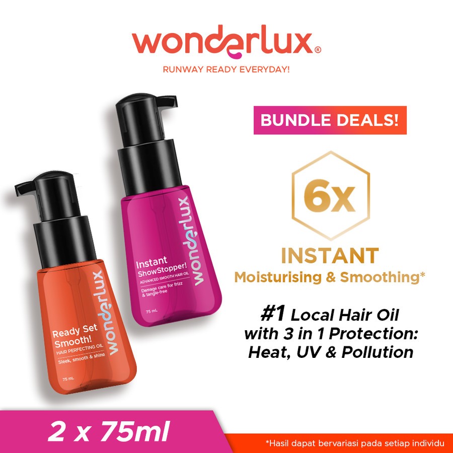 Jual Wonderlux Double Glamour Hair Kit [2x75ml] | Shopee Indonesia