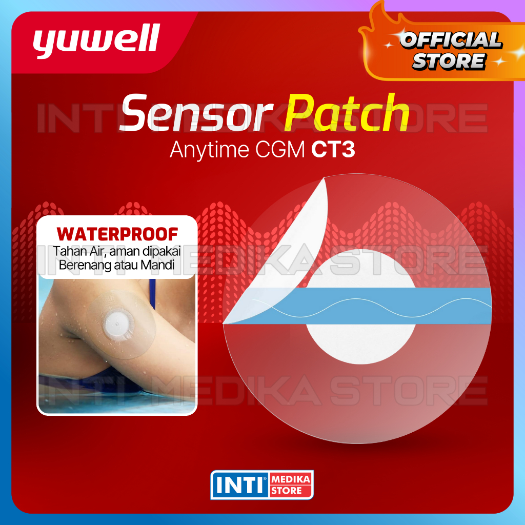Jual Sensor Patch for YUWELL Anytime CT3 Cek Gula 24 Jam - Plester Pelindung Sensor Transparan ...