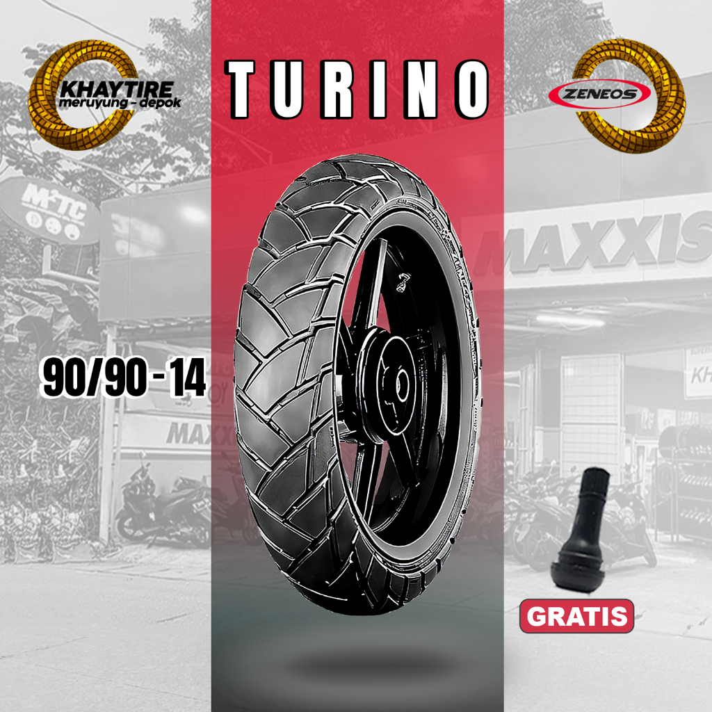 Jual Ban Motor Matic Zeneos Turino 90/90 Ring 14 Tubeless | Shopee ...