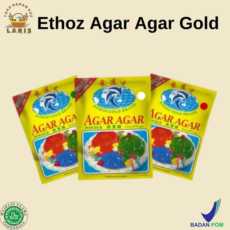 Jual ETHOZ AGAR AGAR GOLD 8 GRAM | Shopee Indonesia