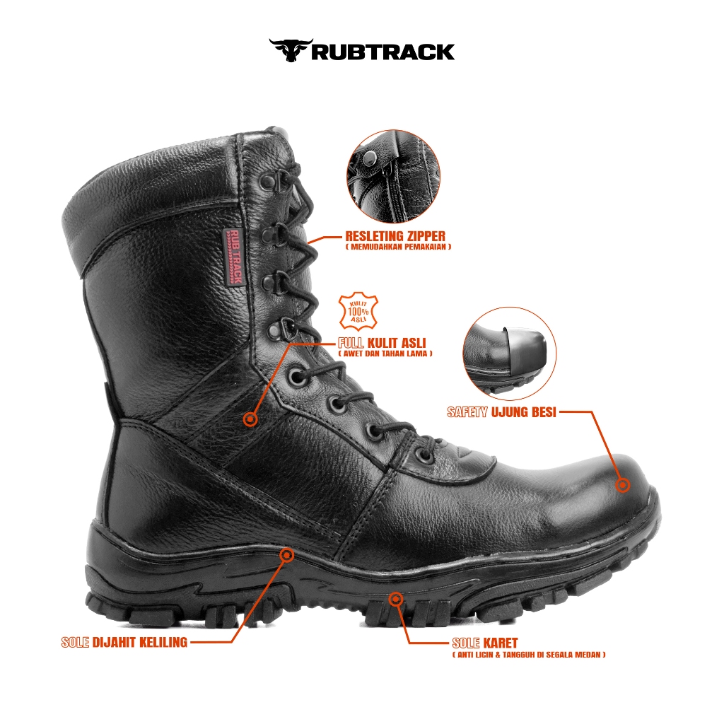 Jual RUBTRACK Jatah Rover sepatu Pdl Tactical Safety Pria | Shopee ...