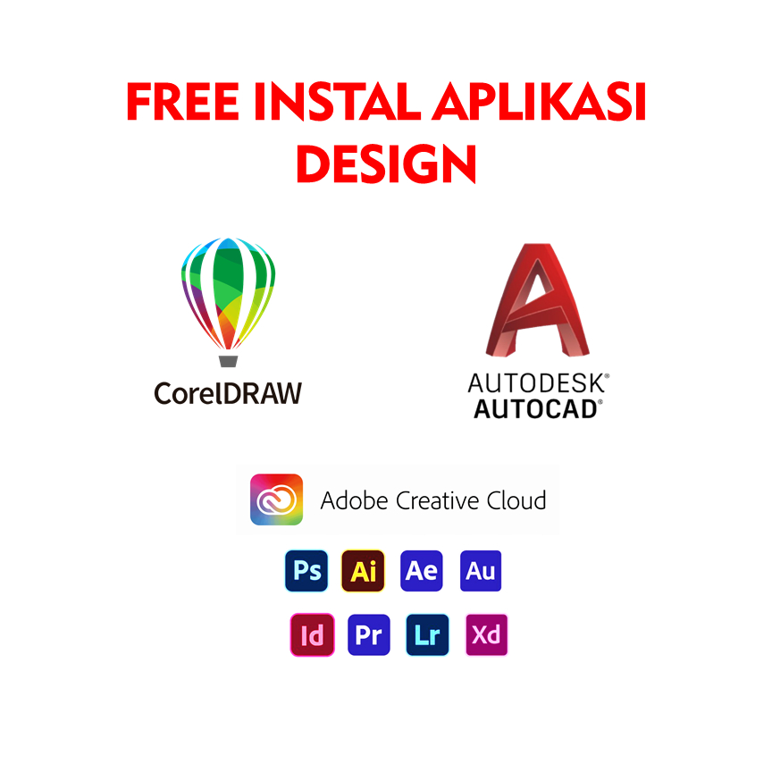 Jual INSTAL APLIKASI DESIGN COREL, AUTOCAD, ADOBE FAMILY | Shopee Indonesia