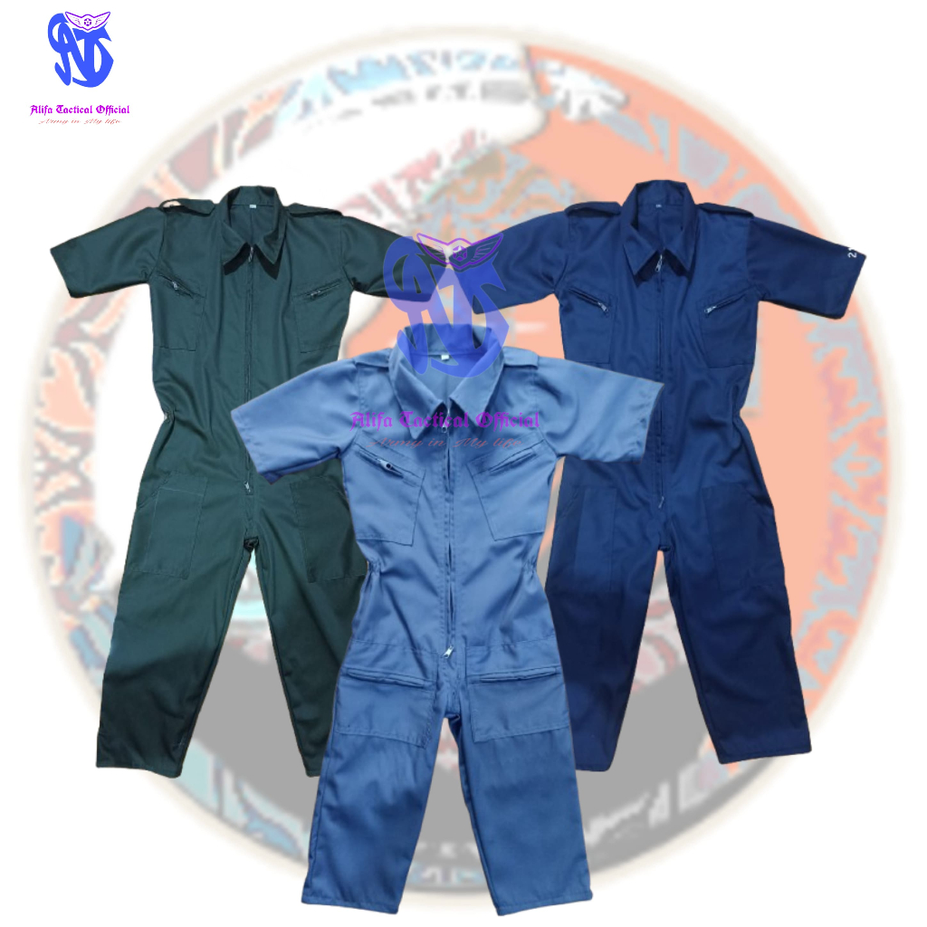 Jual Baju profesi Anak Montir Bengkel Wearpack Mekanik Anak Lengan ...