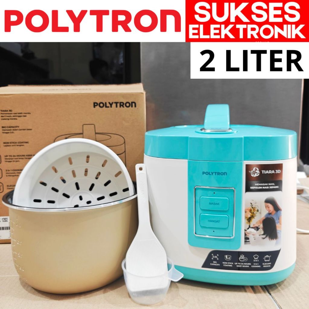 Jual RICE COOKER POLYTRON 2 LITER PRC-1202 / MAGICOM PENANAK NASI 2L L ...