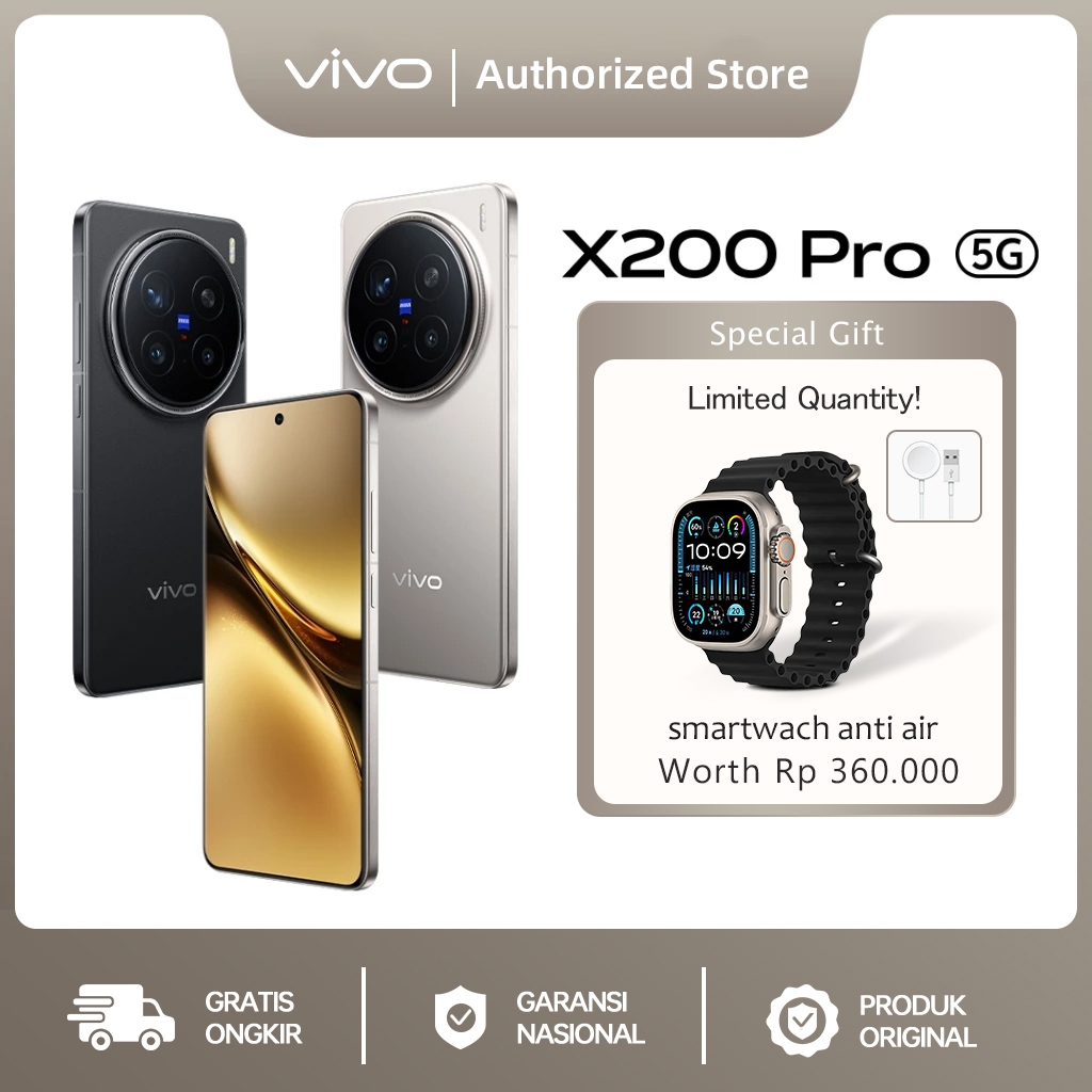 Jual vivo X200 Pro - 200 MP ZEISS APO Telephoto Camera, 6000 mAh ...