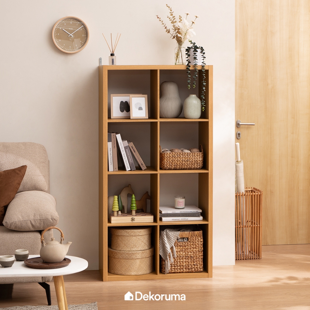 Jual Dekoruma Moku Rak Buku Serbaguna 4 Susun atau Lemari Pajangan ...