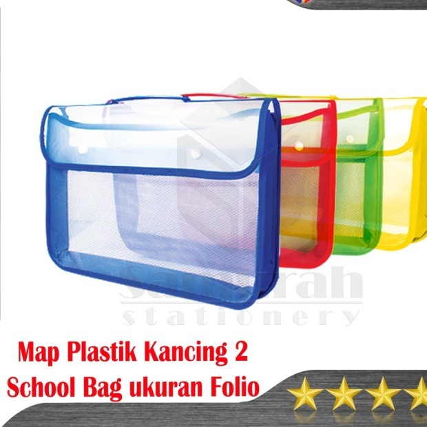 Jual Map Plastik Kancing 2 Folder One ( Premium ) / Map Tenteng / Map ...