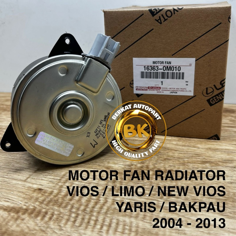 Jual MOTOR FAN RADIATOR TOYOTA VIOS / LIMO / NEW VIOS YARIS 2004 - 2013 YARIS BAKPAU GEN1 GEN2 ...