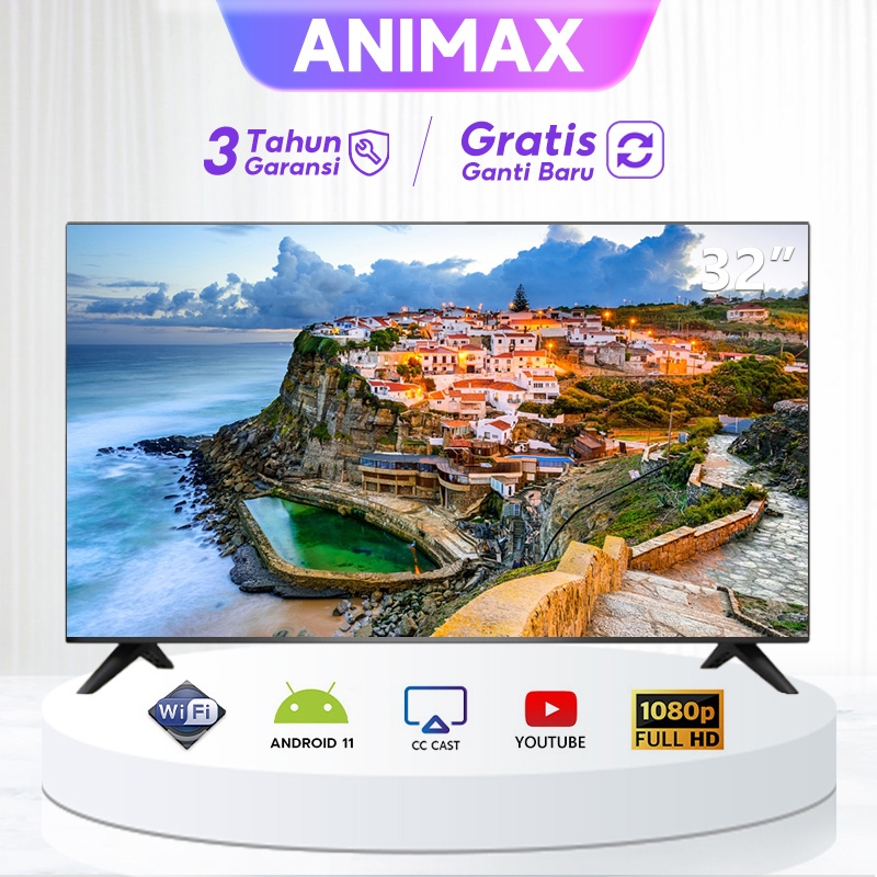 Jual Animax Smart TV LED 32/40/43 inch Android TV 32 inch Smart TV Digital LED WIFI Youtube-Web ...