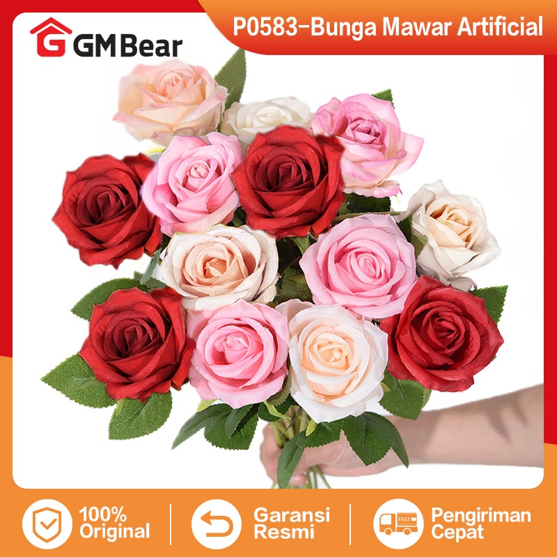 Jual GM Bear Bunga Mawar Artificial P0583 - Bunga Mawar Palsu Bunga ...