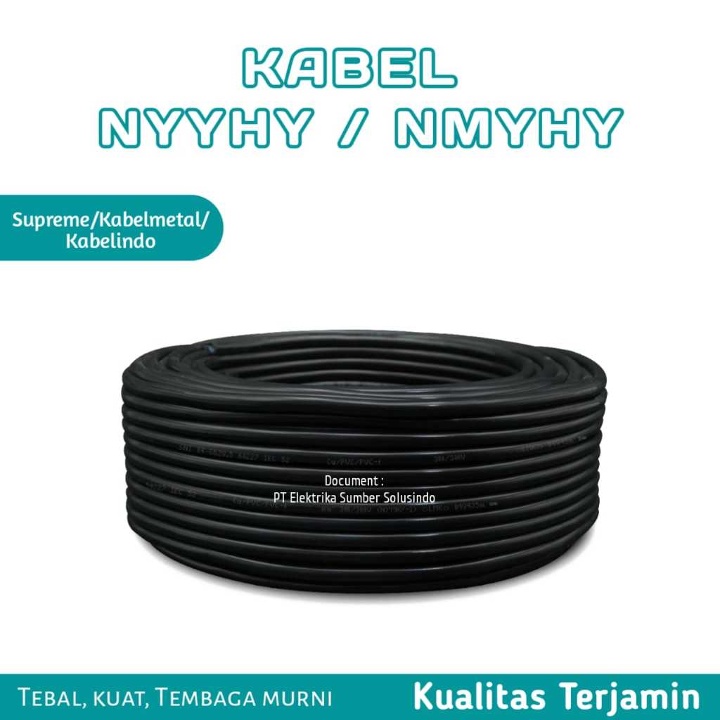 Jual Kabel Listrik NYMHY/NYYHY 3x0,75 mm2 Serabut merek SUPREME/KABELMETAL/KABELINDO | Shopee ...