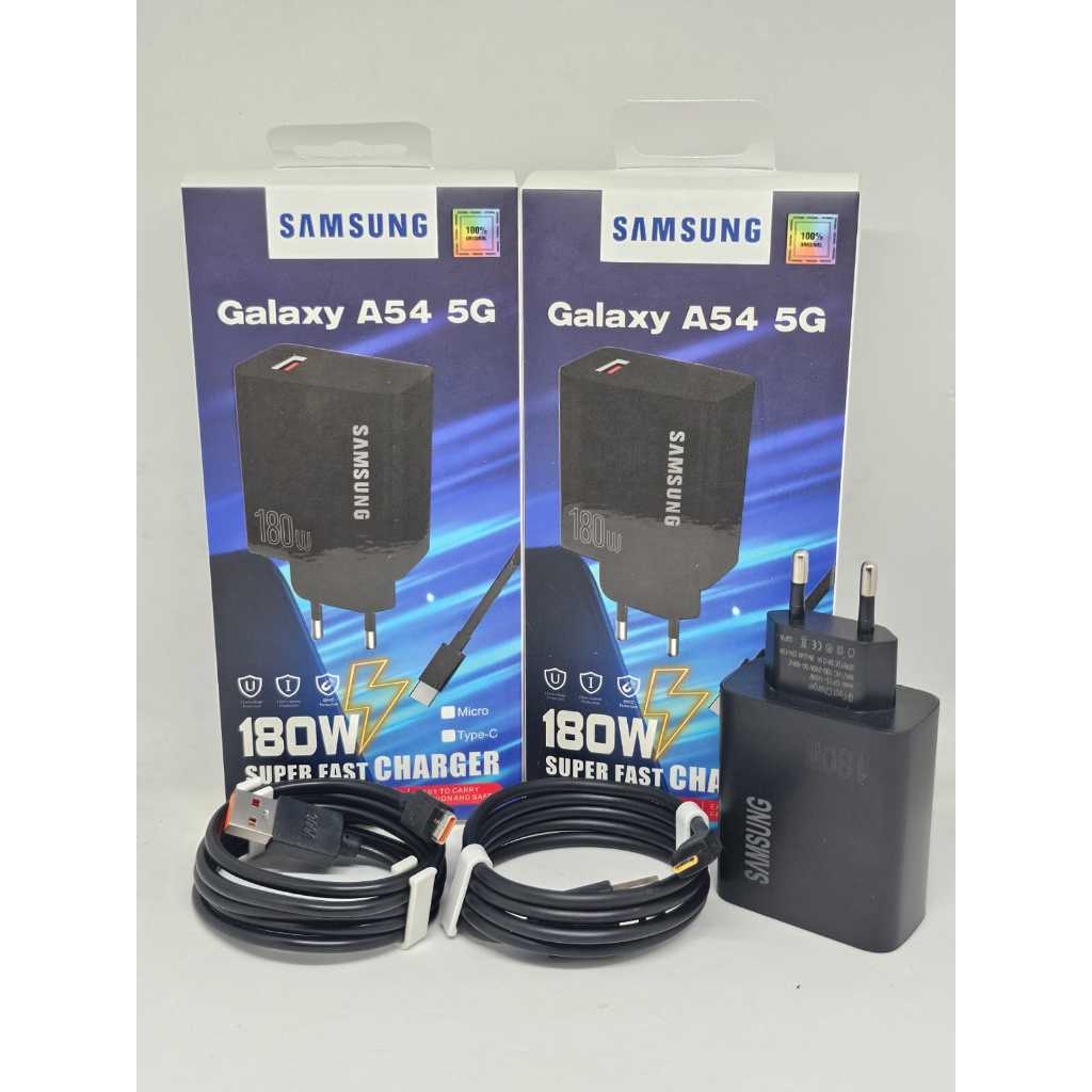 Jual Charger Samsung A34 5G Fast Charger 180W BLACK Support Super Vooc ...