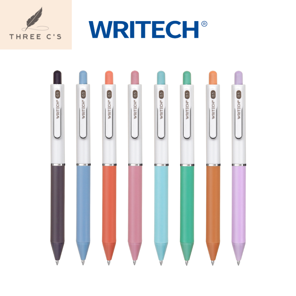 Jual Pulpen Pena Gel Pen Hitam Enak 0.5 Aesthetic Pastel WRITECH W-0164 ...