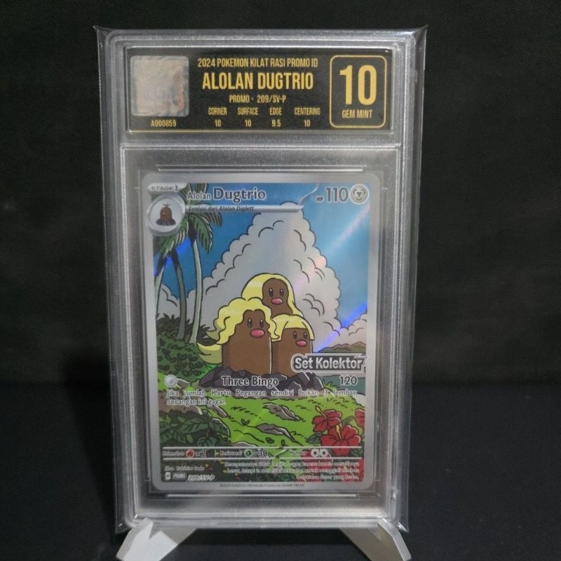 Jual alolan dugtrio egs 10 gem mint grading kartu pokemon original indonesia | Shopee Indonesia