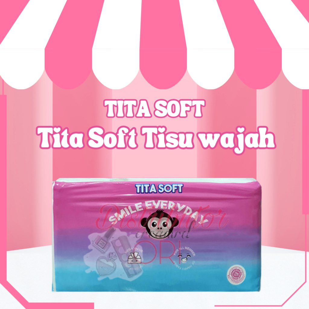 Jual PER PC Tisu wajah Tissue Facial 180's Tita Soft / Wajah Tisu 180's ...