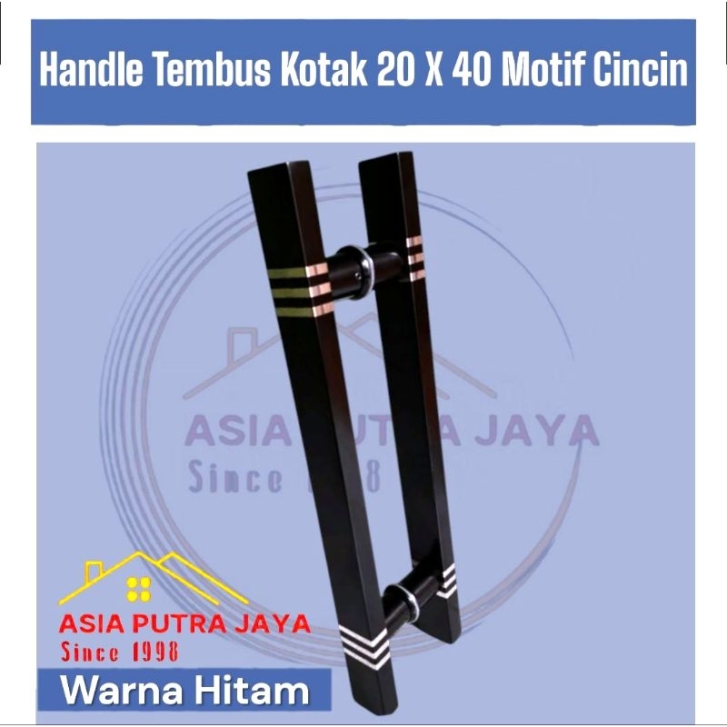 Jual Handle Gagang Pintu Kaki Baut Tembus Kotak 20x40 Tebal Kokoh Kuat ...