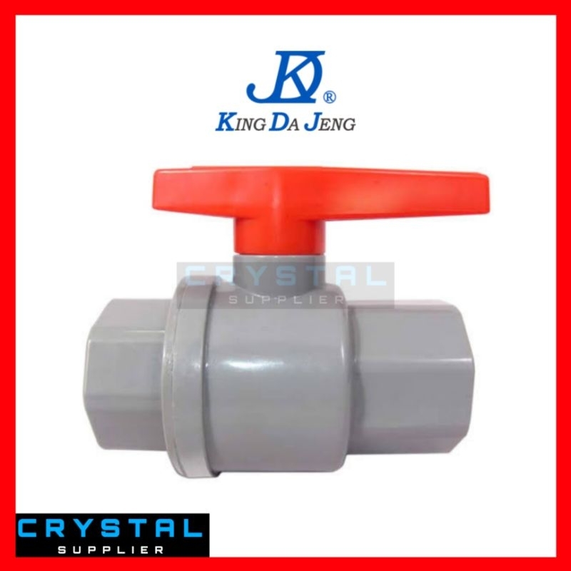 Jual STOP KRAN KDJ 1 1/2" inch PVC Polos Tanpa Drat / Ball Valve Polos | Shopee Indonesia