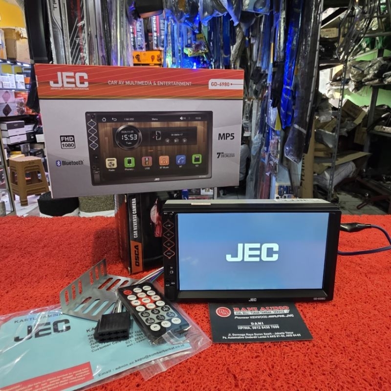 Jual Head Unit Deckles JEC GD-6980 FHD 1080 Bluetoorh USB Aux Radio ...