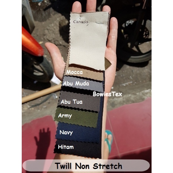 Jual Kain Twill Non Stretch Bahan Chino Tidak Melar Twill American ...
